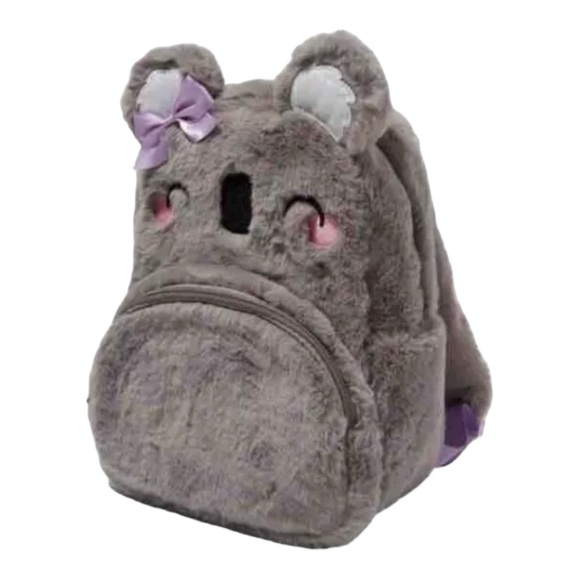 Claire's | Accessories | Nwt Claires Club Furry Koala Purple Bow Mini ...